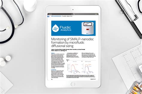 Application Note Monitoring Of Smalp Nanodisc Formation By Microfluidic Diffusional Sizing