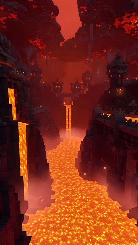 Minecraft Nether Background Wallpaper Netherworld Wallpapers