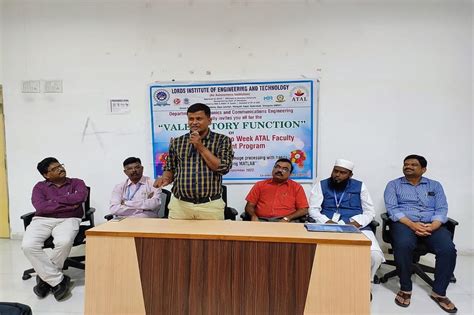 Atal Aicte Sponsored Two Week Fdp On “rtsip With Hands On Training Using Matlab” Lords