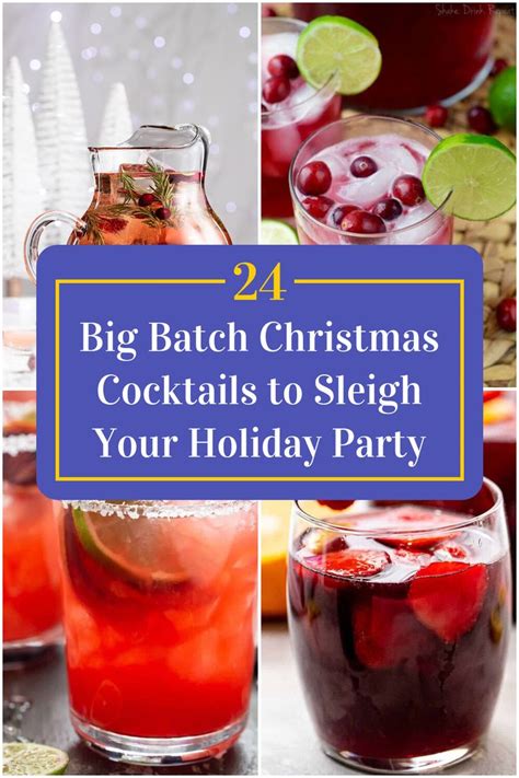 24 Big Batch Christmas Cocktails To Sleigh Your Holiday Party