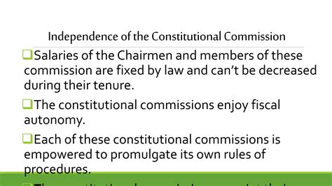 The Philippine Constitutional Commissions Pptx
