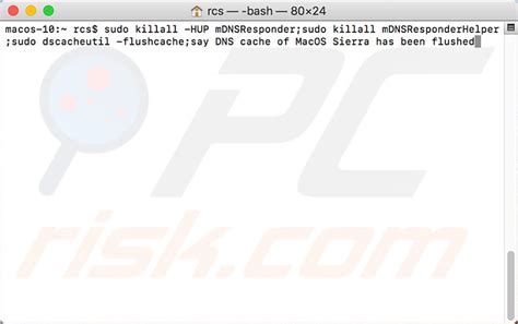 How To Clear The DNS Cache In MacOS Sierra Or Later