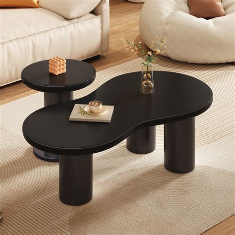 Shunda K Nesting Coffee Table Set Of 2 Cream Style Cloud Coffee Table