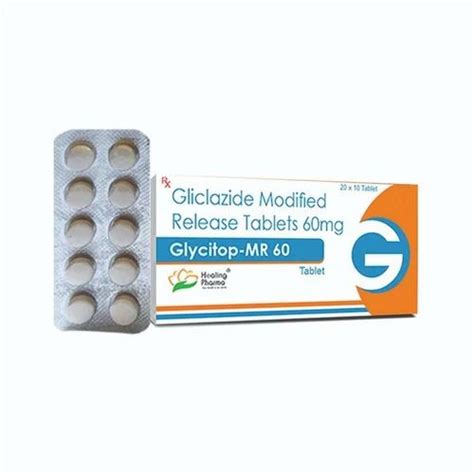 Glycitop Mr Gliclazide Modified Release Tablets 60 Mg At ₹ 138stripe
