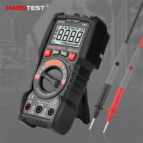 Habotest Ht113 멀티 미터 디지털 전문 600v Ua Ma Ac Dc 옴 다이오드 버저 커패시터 전압 표시기 멀티 미터 테스터 Aliexpress