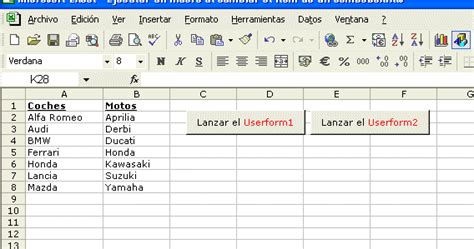 Ejecutar Macro Al Seleccionar Un Elemento De Un Combobox Hojas De Cálculo Excel