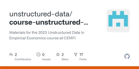 Github Unstructured Datacourse Unstructured Data 23 Materials For