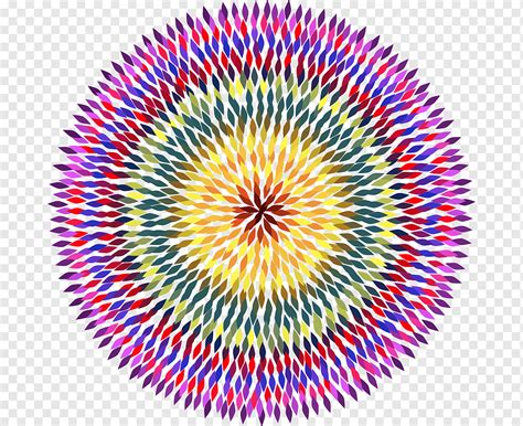 추상 미술 라인 아트 꽃잎 자 대칭 색깔 Png Pngwing