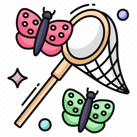 Catching Butterfly Catching Insect Catching Net Hobby Leisure Activity Icon Download On