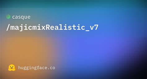 Casque MajicmixRealistic V7 Hugging Face