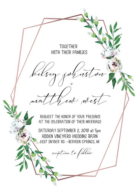 Pin By Nagehan Yagar On Davetiye Wedding Invitations Diy Greenery