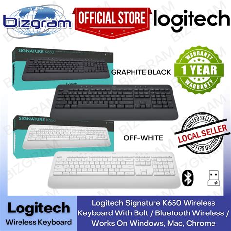 Logitech Signature K Wireless Keyboard With Bolt Bluetooth Wireless Works On Windows Mac
