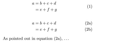 How To Add Line Numbers To Equations Amsmath TeX LaTeX Stack Exchange