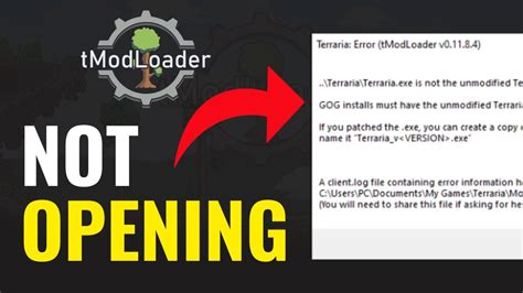 HOW TO FIX TMOD LOADER NOT OPENING YouTube