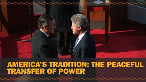 Americas Tradition The Peaceful Transfer Of Power Youtube