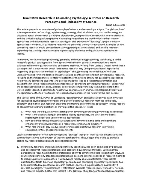 Research Paradigm Pdf Qualitative Research Positivism