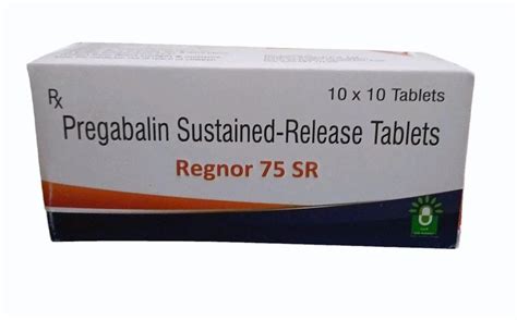 Regnor 75 Sr Pregabalin Sustained Release Tablets At Rs 950 Box