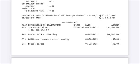 Is Cycle Code Date U Get Your Taxes Rirs