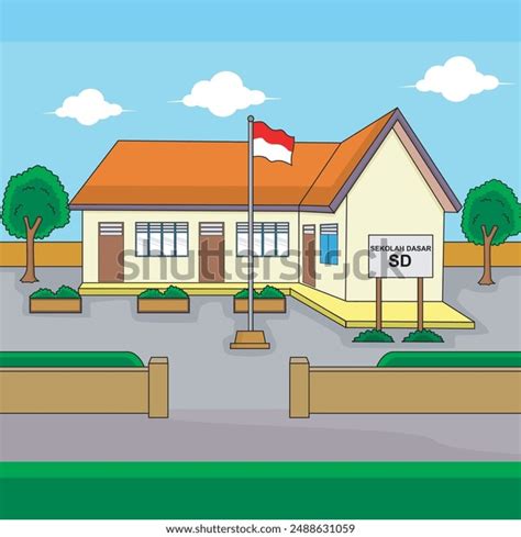 Indonesian Elementary Building Over 23 Royalty Free Licensable Stock
