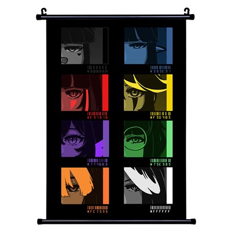 Grayscaling Hexcode Barcode Wall Scroll Uwu Market