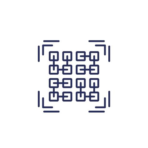 Pattern Recognition Icon On White Royalty Free Vector Image