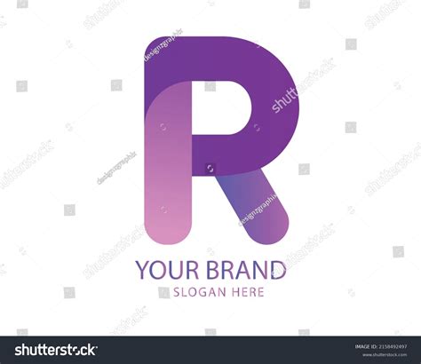 R Letter Rounded Font Vector Alphabet Stock Vector Royalty Free