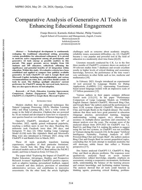 Comparativeanalysisofgenerativeaitoolsinenhancingeducationalengagement Pdf