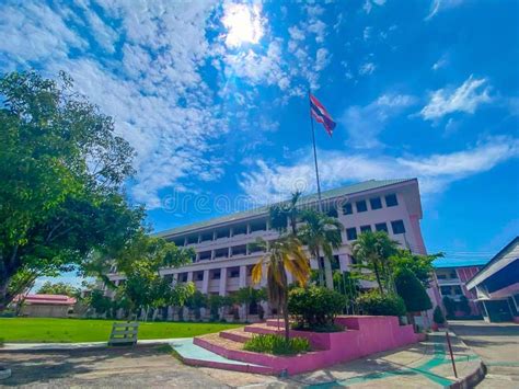 The Bright Sky At My School Stock Image Image Of Spring Blue 287449921
