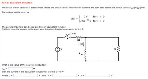 Solved Equivalent Inductors The Circuit Shown Below Is At