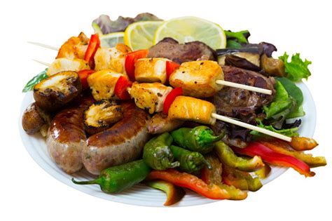 메사나 흉터 다양한 고기와 야채를 곁들인 불가리아 요리 접시에 대한 스톡 사진 및 기타 이미지 접시 채소 0명 Istock