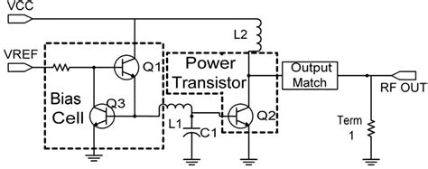 Schematic Of Generic Linear Pa Bias Cell And Pa Stage Download Scientific Diagram