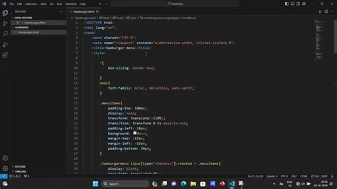 abishek yadav on linkedin html css webdevelopment hamburgermenu