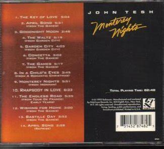 Monterey Nights By John Tesh Cd New Age