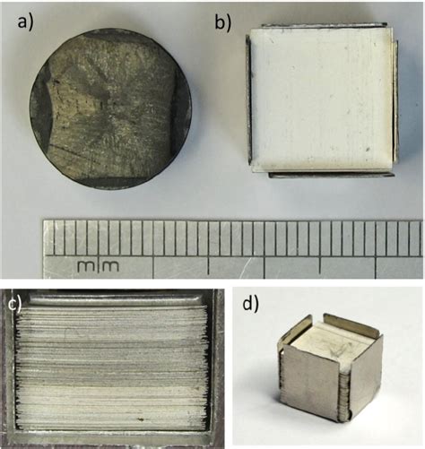 A Top View Of 14 Mm Diameter 6 Mm Thick Ybco Bulk Sample And B 12