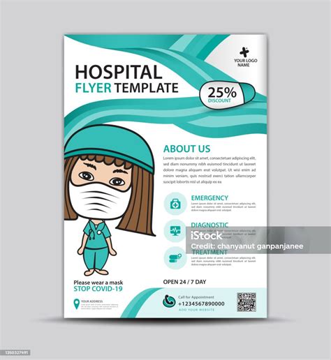 병원 전단지 템플릿 브로셔 커버 헬스케어 의료 브로셔 디자인 클리닉 약국전단지 의료 전단지 디자인 전단지 소책자 포스터 광고 인쇄 여성 의사 만화 벡터 A4 크기 설계도에