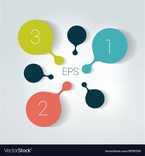Circle Number Diagram Options Step Royalty Free Vector Image