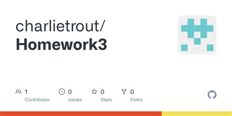 Github Charlietrout Homework3