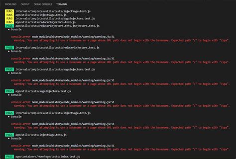 Warnings When Running Tests If History Is Created With Basename Option · Issue 2611 · React