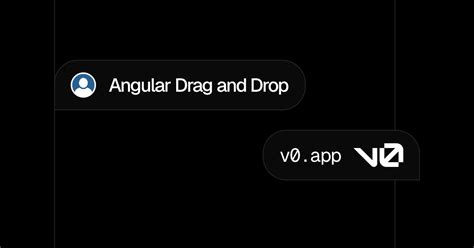 Angular Drag And Drop V0 By Vercel