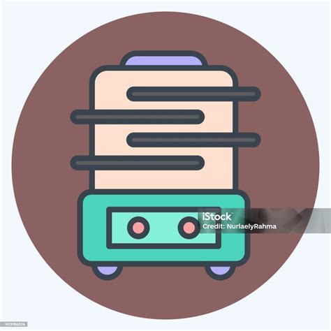 아이콘 식품 탈수기 주방 가전 기호에 적합합니다 컬러 메이트 스타일 편집 가능한 간단한 디자인 디자인 템플릿 벡터 간단한 그림 0명에 대한 스톡 벡터 아트 및 기타 이미지