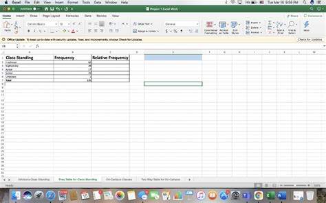 Solved Excel File Edit Tools Data Window Help 74 1 Tue Mar