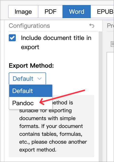 Use Pandoc Wonderpen Help