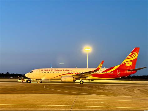 海南航空海口—万象国际航线12月11日启航老挝时间航班