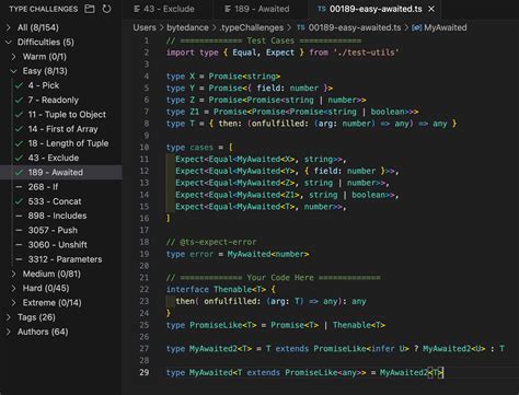 189 awaited updated solution 11 08 2022 · issue 18837 · type challenges type challenges