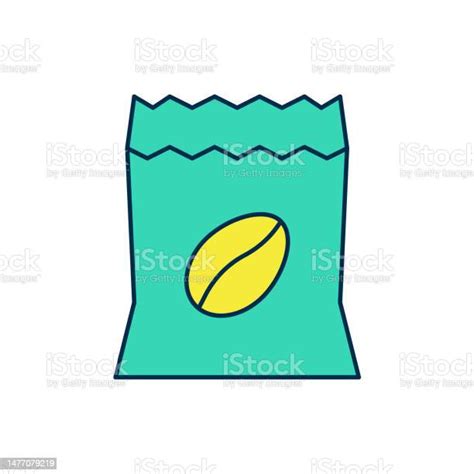 흰색 배경에 고립 된 커피 콩 아이콘의 채워진 윤곽 가방 벡터 0명에 대한 스톡 벡터 아트 및 기타 이미지 0명 가득 찬 가방 Istock