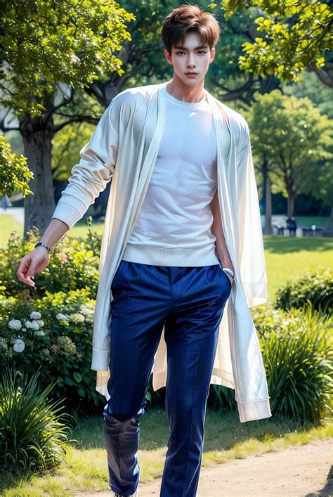 Handsome Kpop Idol Exhibitionism In The Park Partc Nsfw Pictures Gold Member Or Above