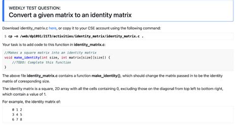 Solved WEEKLY TEST QUESTION Convert A Given Matrix To An Chegg Com