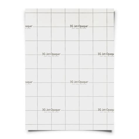 3g Jet Opaque Inkjet Heat Transfer Paper Sample Pack