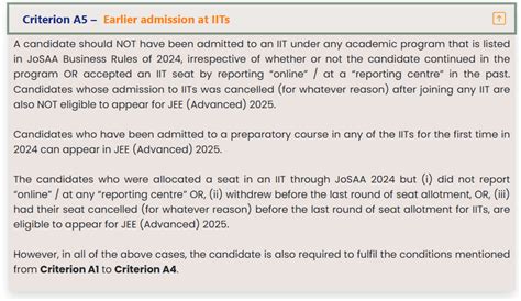 JEE Advanced Eligibility Criteria Updated Formfees
