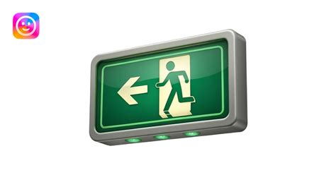 Emergency Exit Symbol Emoji Ai Emoji Generator